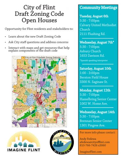 Draft Zoning Code Open House | Flint Neighborhoods United